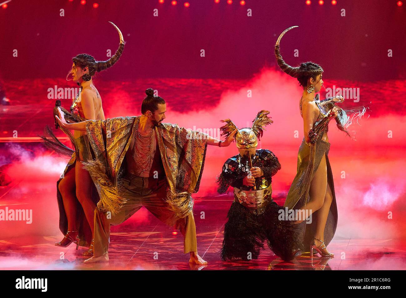 Liverpool, UK . 12 May, 2023 . Pasha Parfeni representing Moldova ...