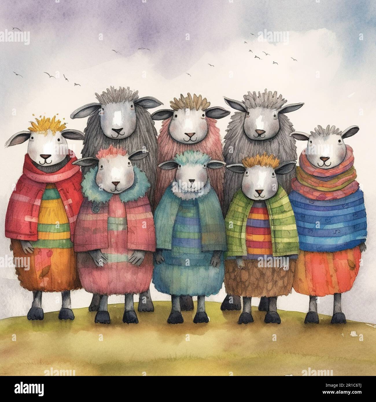 Sheep digital art hi-res stock photography and images - Alamy