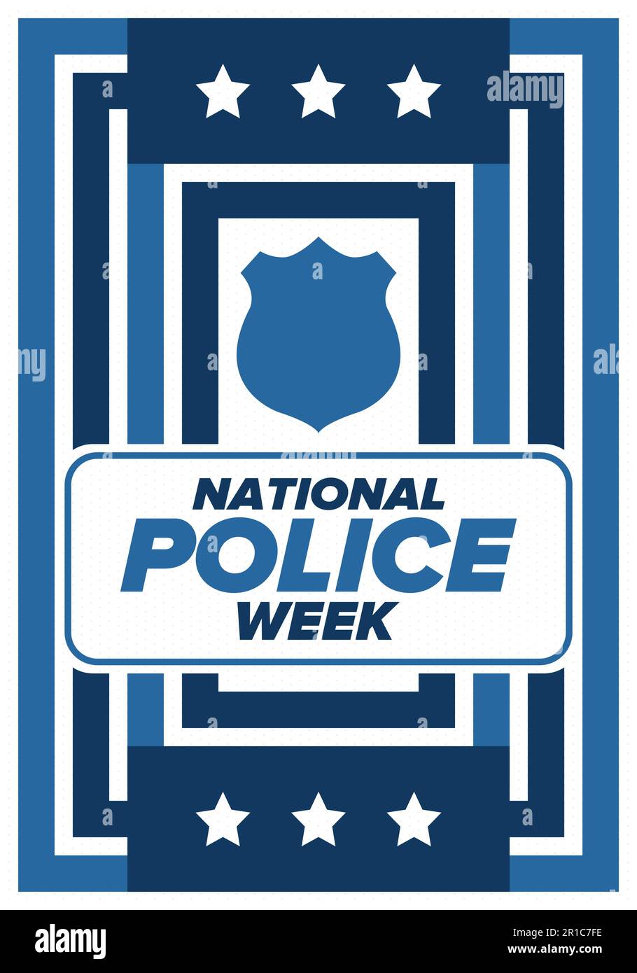 National Police Week in May. Celebrated in United States. In honor of ...