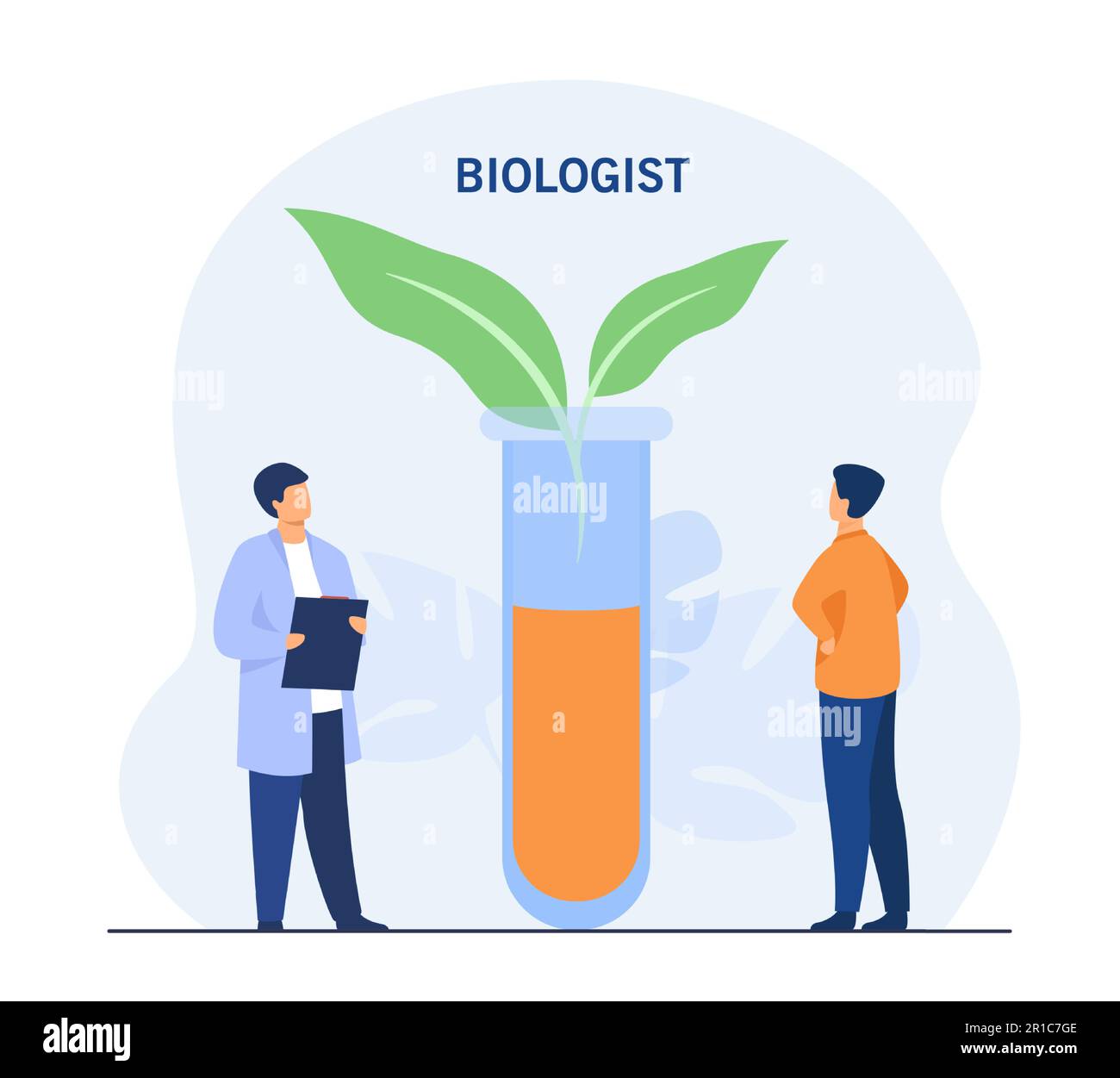 Cartoon man biologist hi-res stock photography and images - Alamy