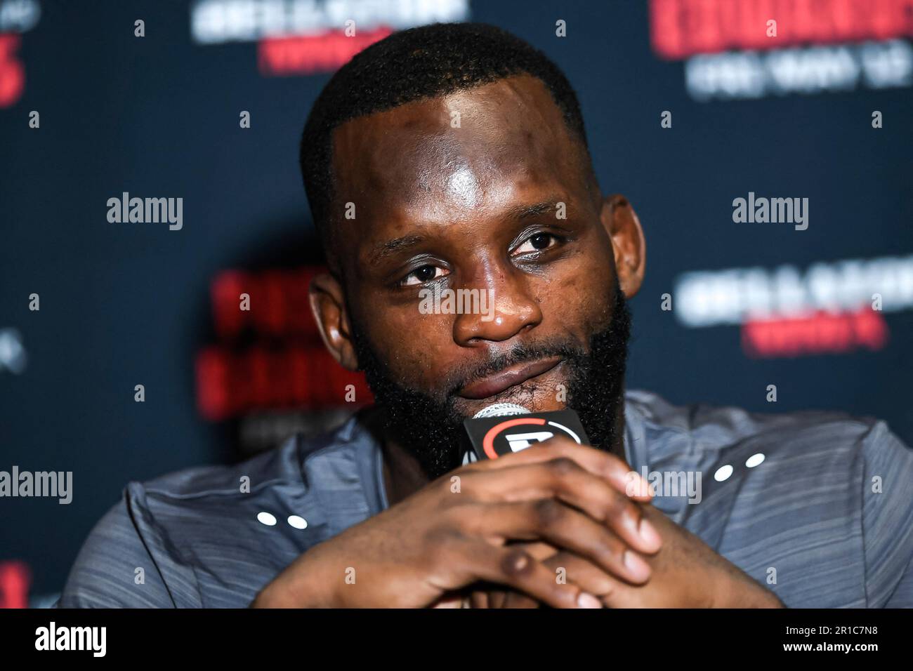 Paris, France. 12th May, 2023. Fabian Edwards, during the press ...