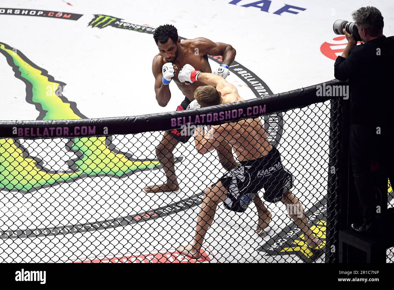 Paris, France. 12th May, 2023. Mansour Barnaoui vs Brent Primus during ...