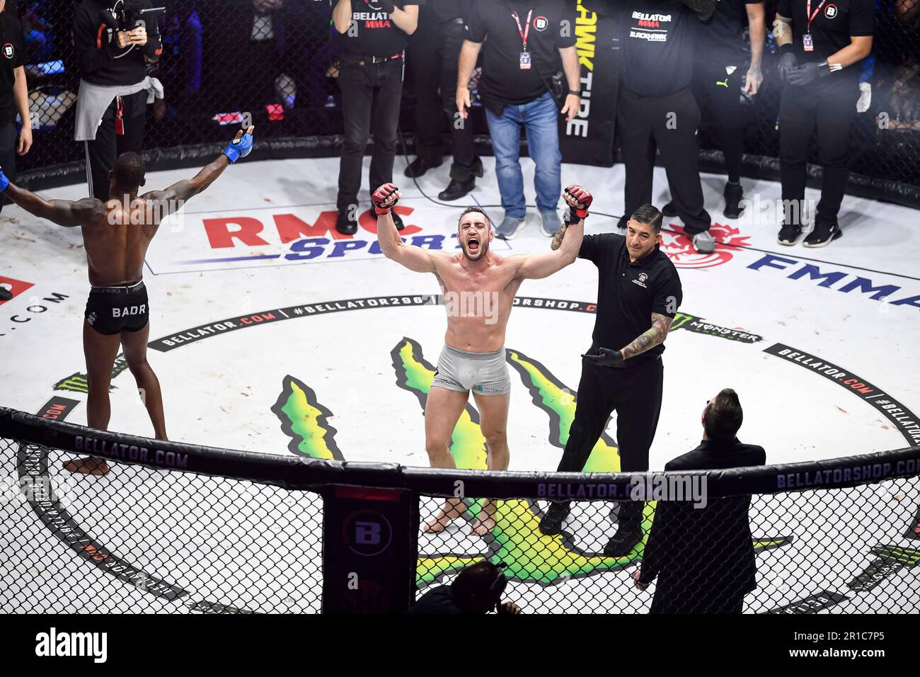 Paris, France. 12th May, 2023. Thibault Gouti vs Kane Mousah during the ...