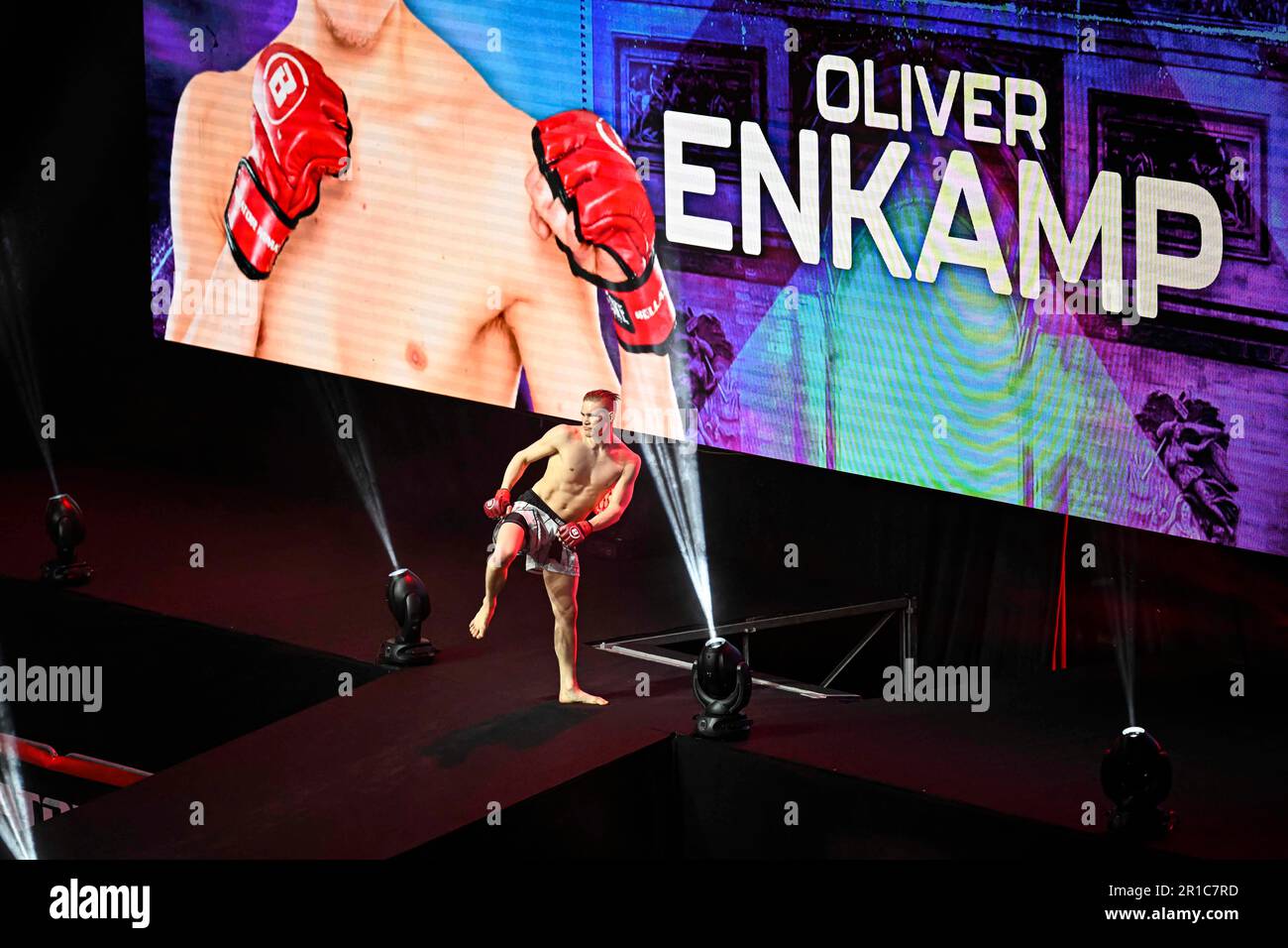 Paris, France. 12th May, 2023. Oliver Enkamp vs Luca Poclit during the ...