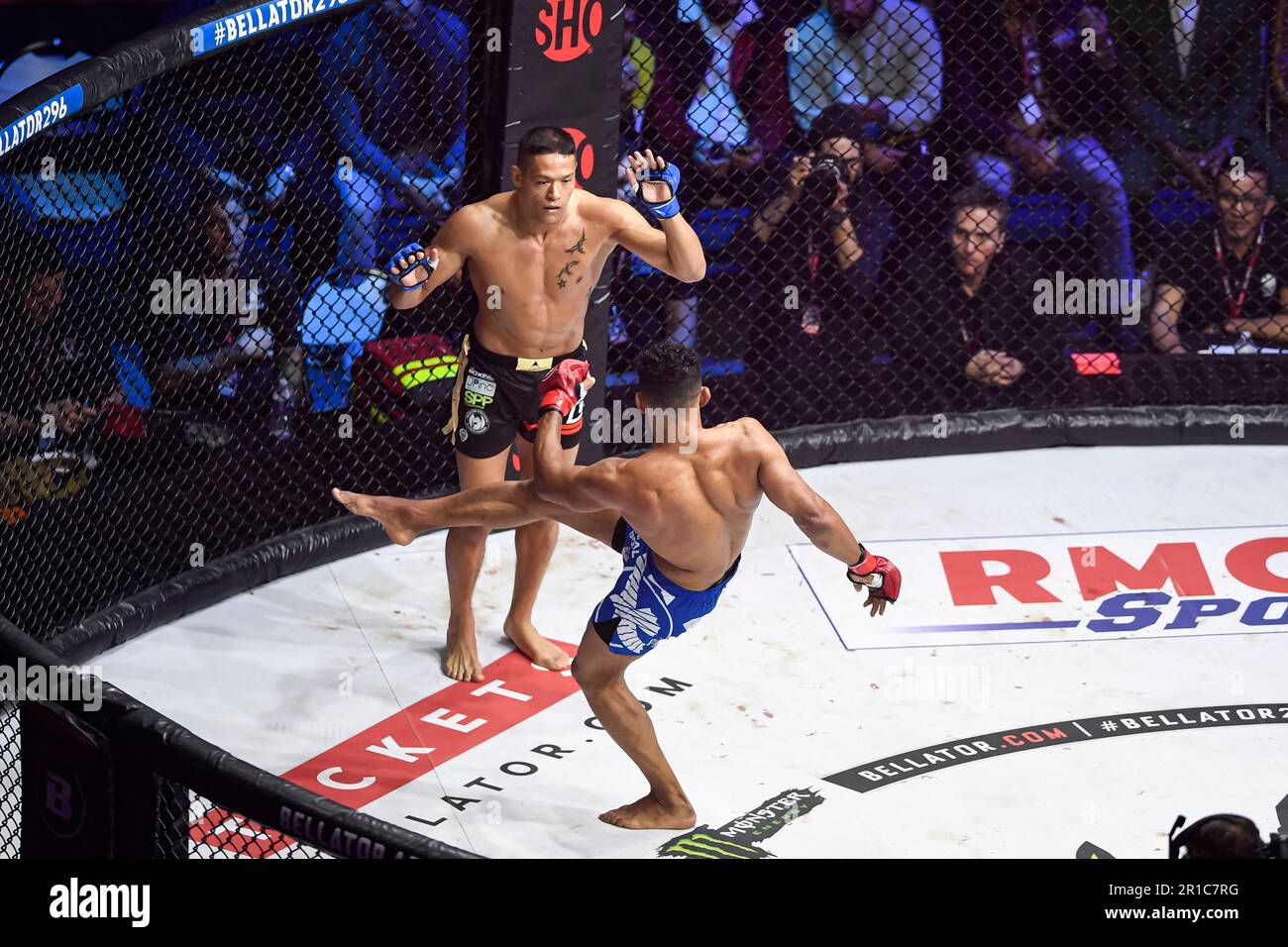 Paris, France. 12th May, 2023. Douglas Lima vs Costello van Steenis during the Bellator 296 MMA ...