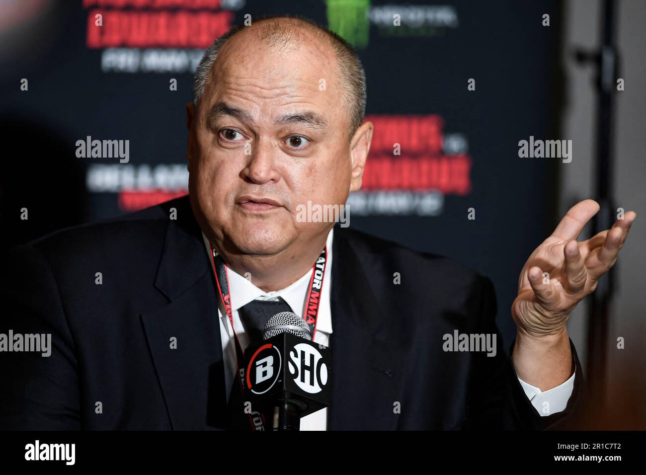 Paris, France. 12th May, 2023. Bellator president Scott Coker during ...