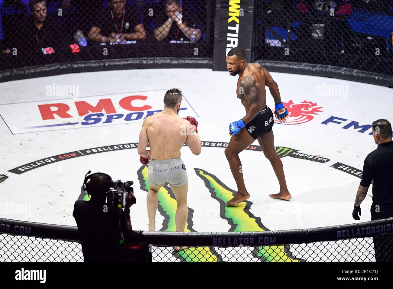 Paris, France. 12th May, 2023. Thibault Gouti vs Kane Mousah during the ...