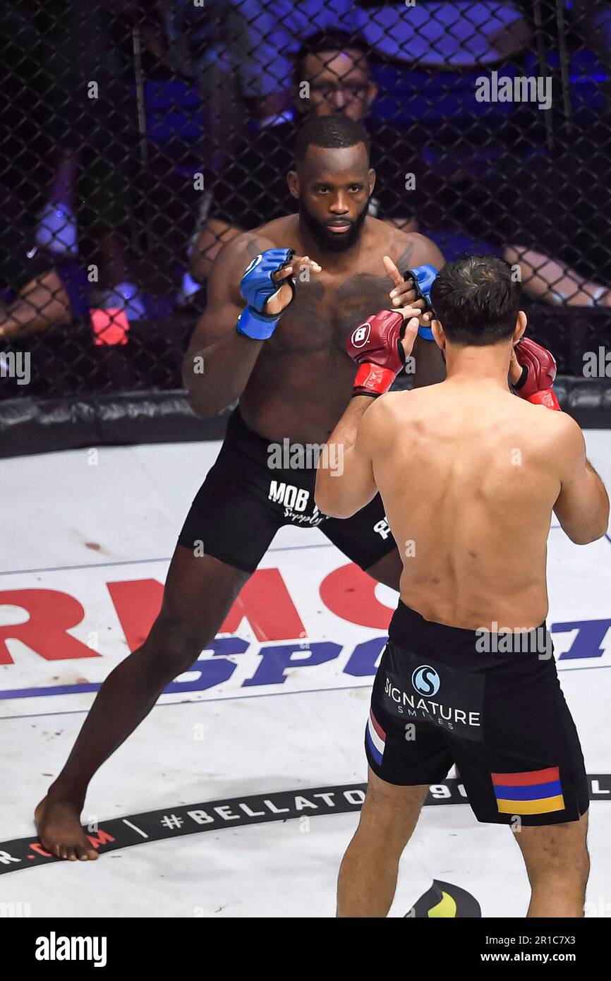 Paris, France. 12th May, 2023. Gegard Mousasi vs Fabian Edwards during ...