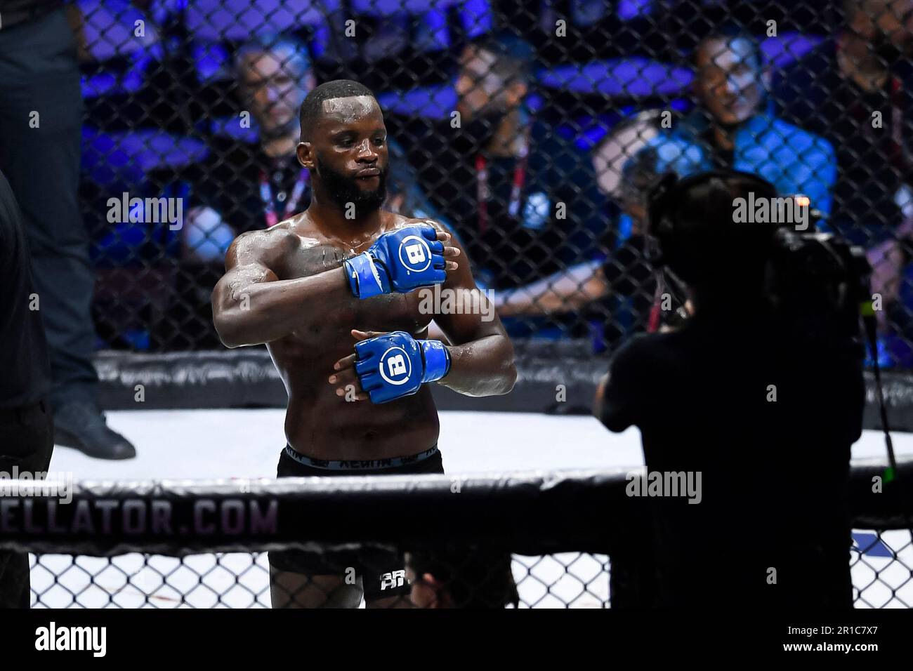 Paris, France. 12th May, 2023. Gegard Mousasi vs Fabian Edwards during ...