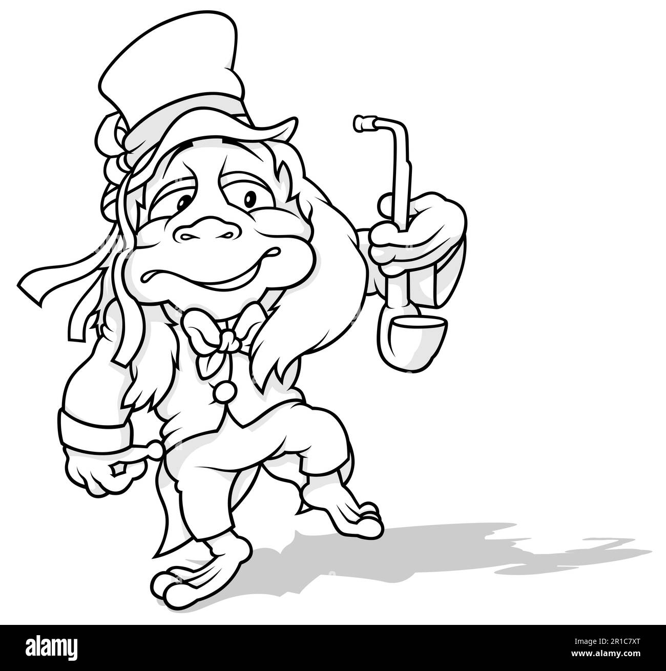 Hand holding pipe Black and White Stock Photos & Images - Alamy