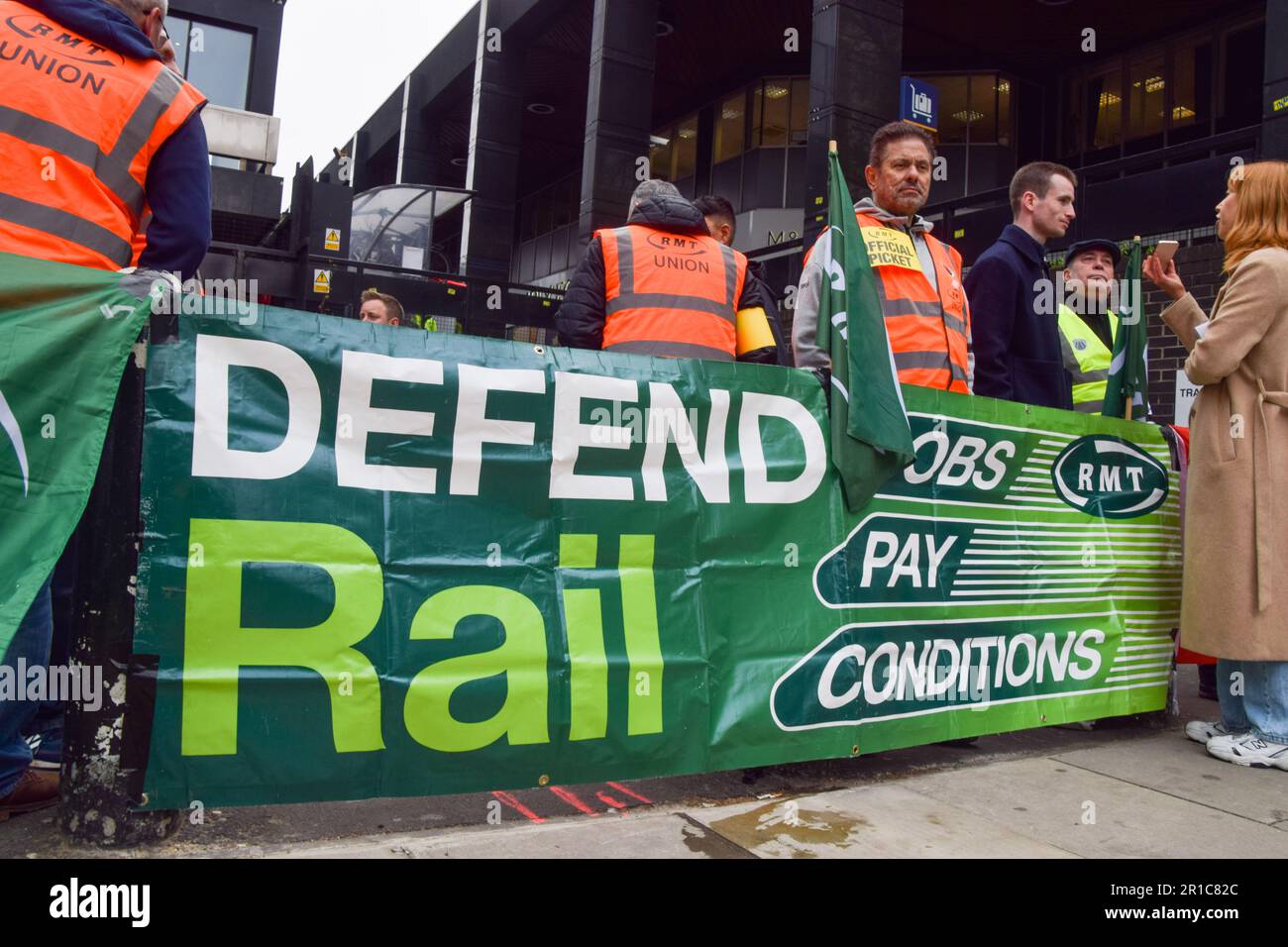 London, England, UK. 13th May, 2023. RMT (Rail, Maritime and Transport ...