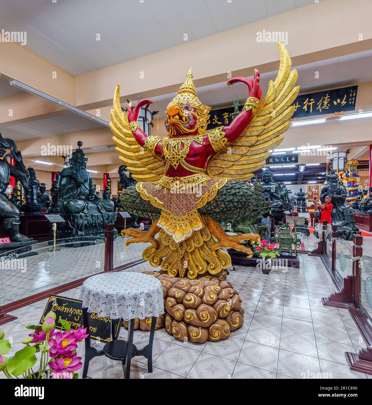 Garuda statue at Viharn Sien, a Chinese-Thai museum and shrine near Wat ...