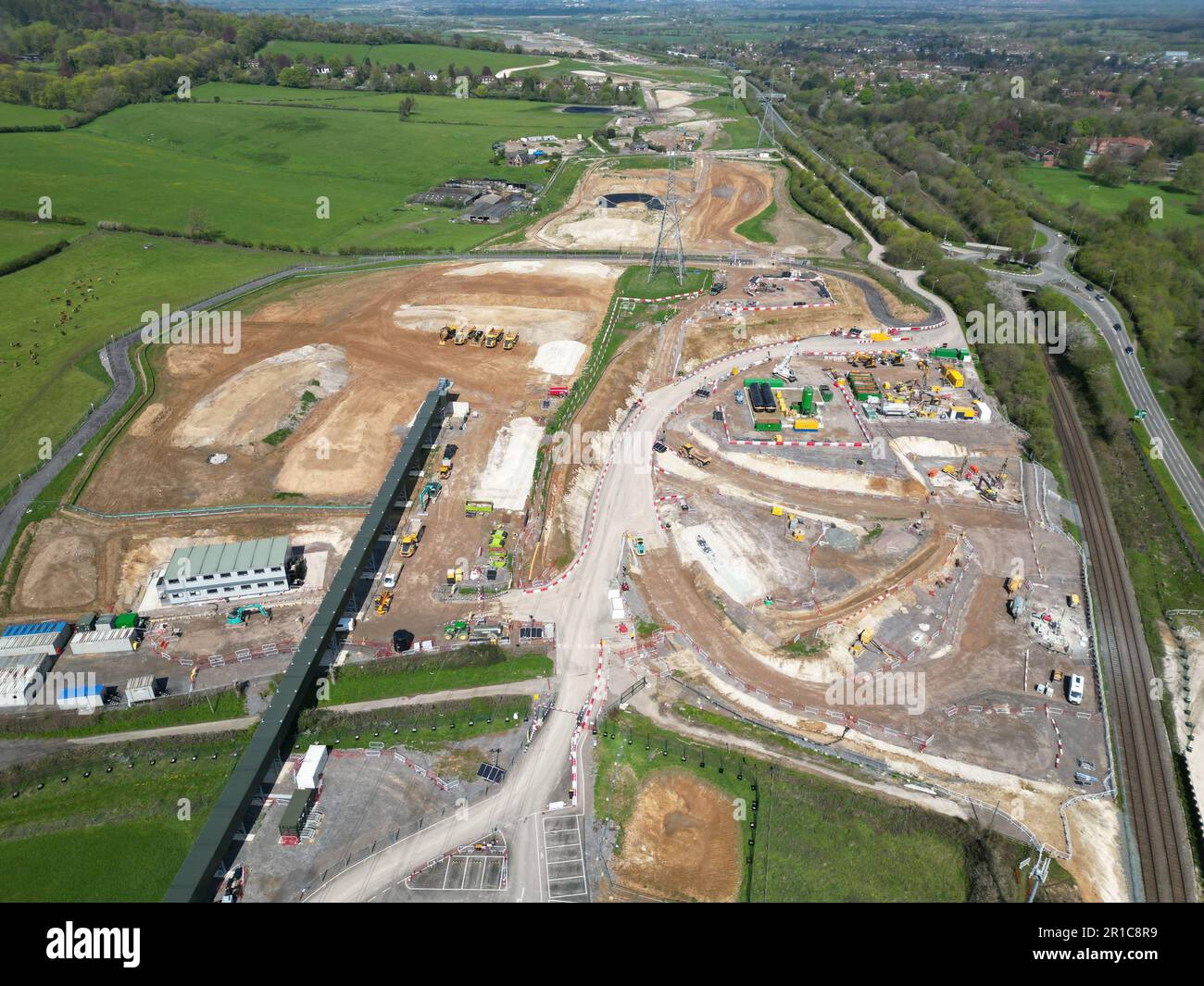 Hs2 railway is under construction hi-res stock photography and images ...