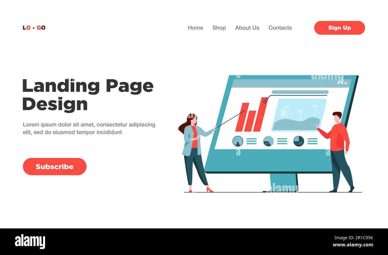 Professionals analyzing charts on computer monitor Stock Vector Image & Art - Alamy