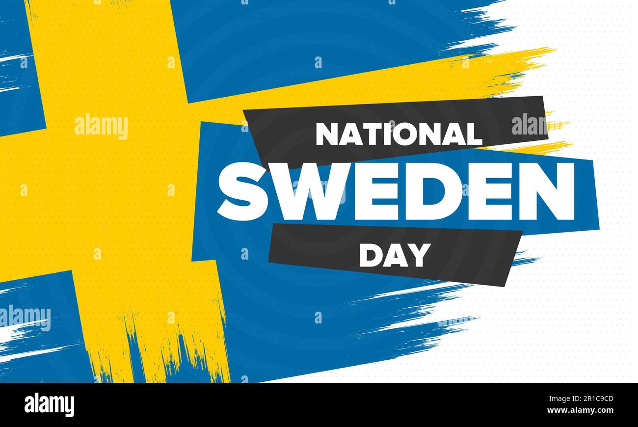 Sweden National Day. Celebrated on June 6 in Sweden. Happy national ...