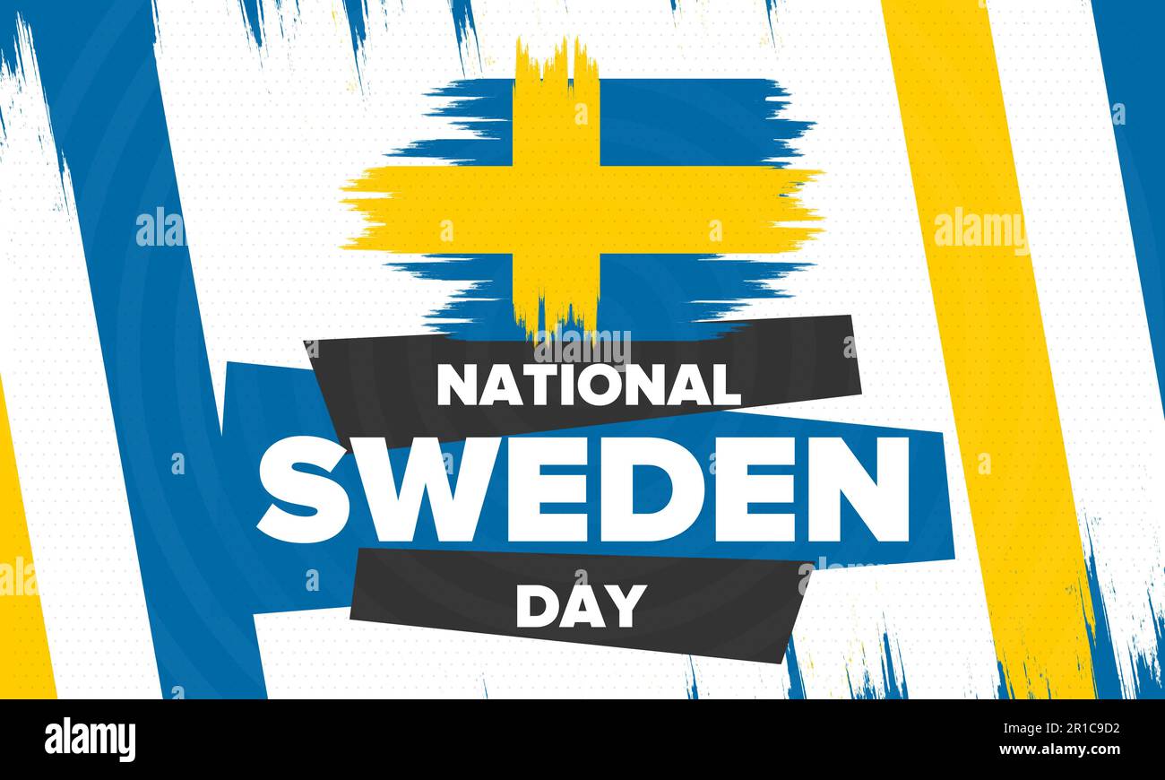 Sweden National Day. Celebrated on June 6 in Sweden. Happy national ...