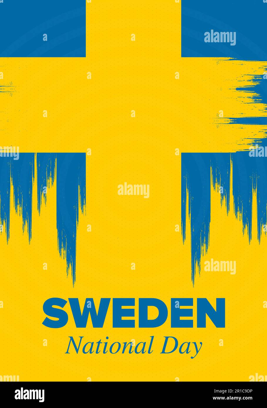 Sweden National Day. Celebrated on June 6 in Sweden. Happy national ...