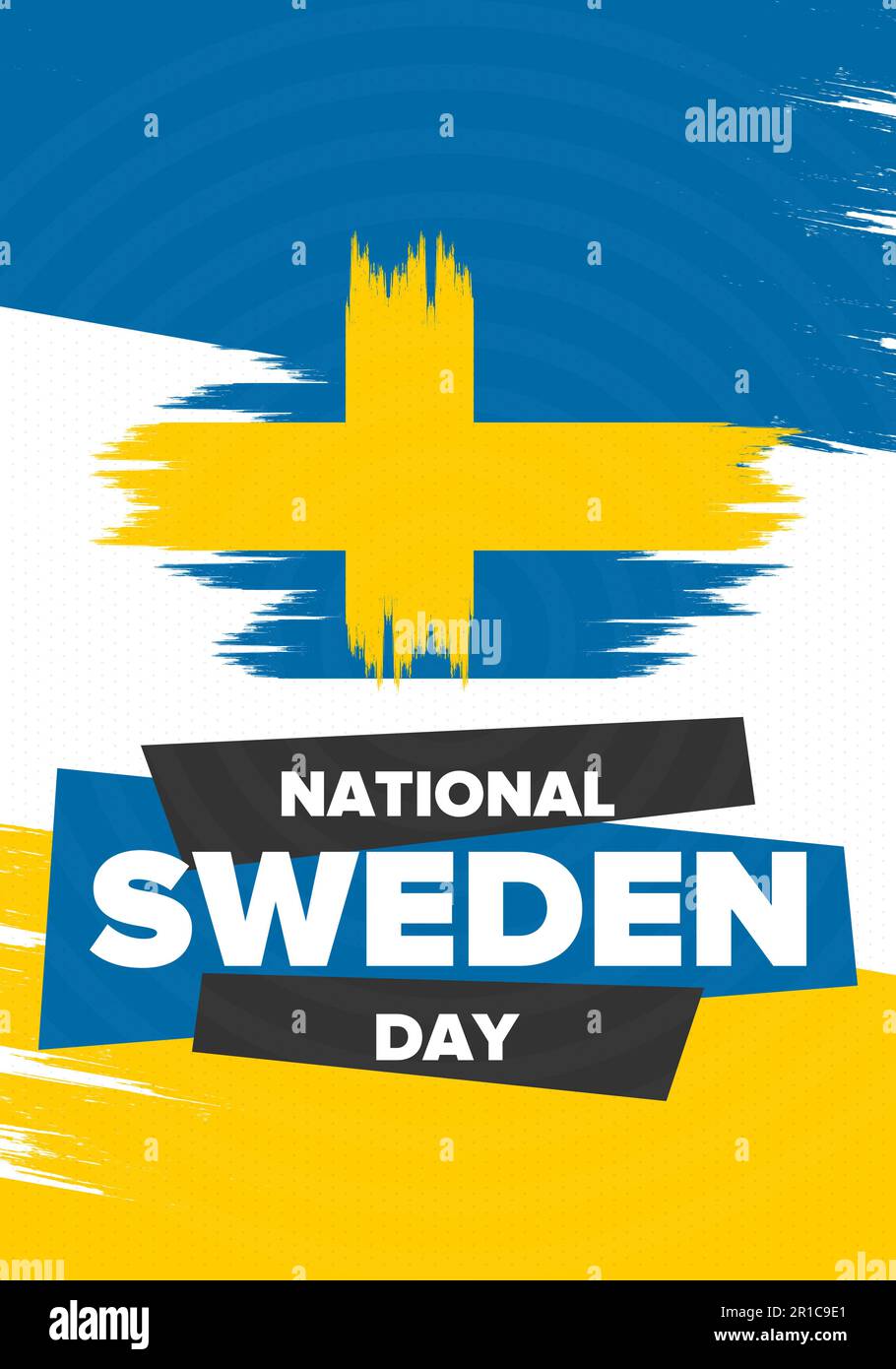 Sweden National Day. Celebrated on June 6 in Sweden. Happy national ...