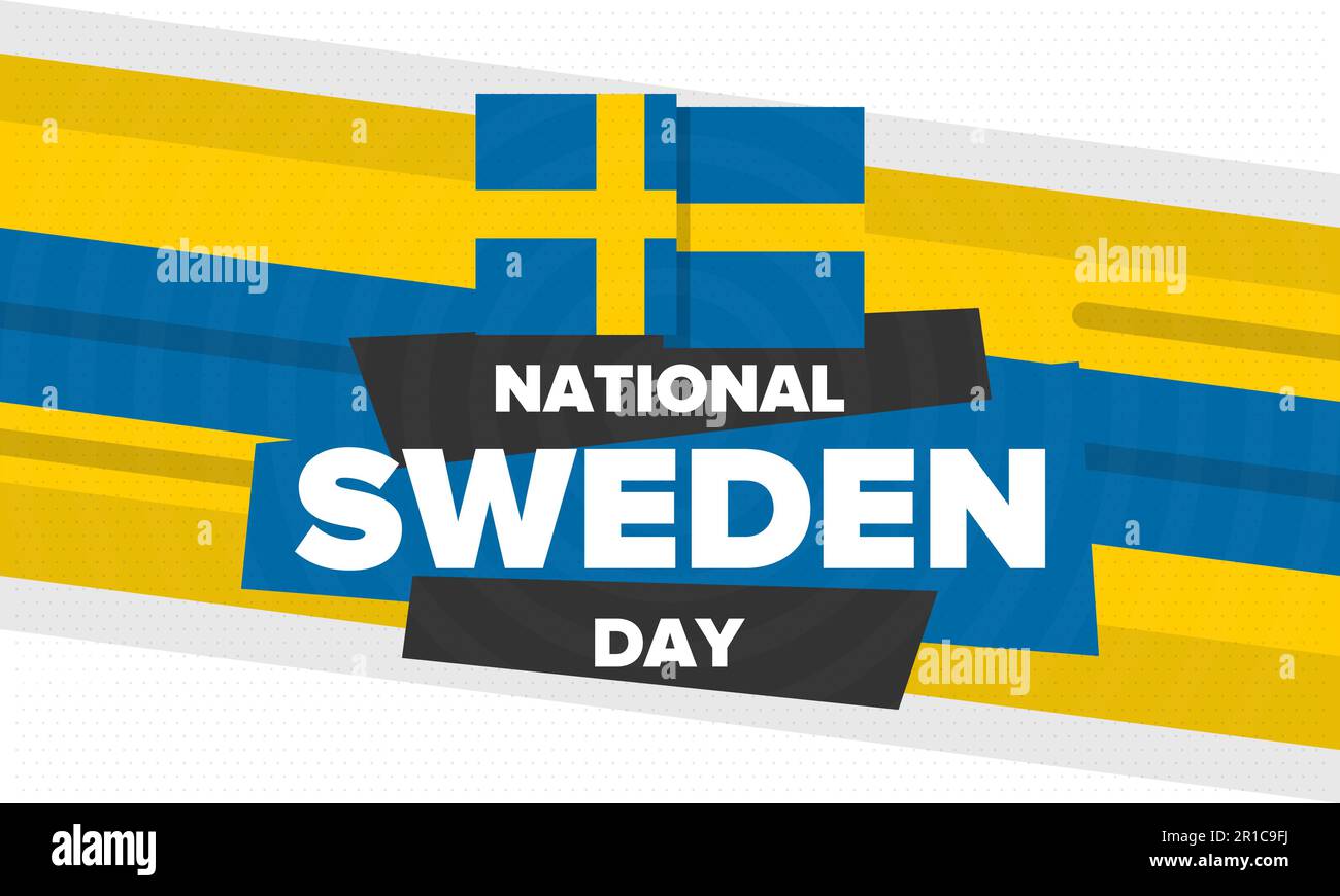 Sweden National Day. Celebrated on June 6 in Sweden. Happy national ...