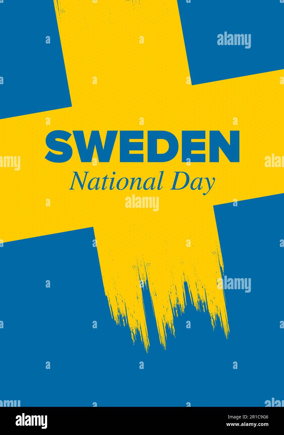 Sweden National Day. Celebrated on June 6 in Sweden. Happy national ...
