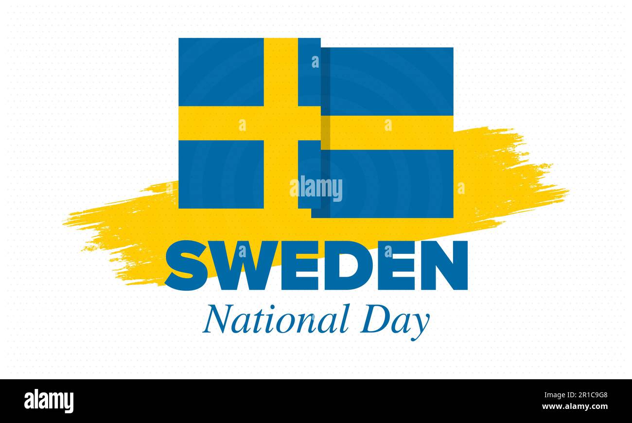 Sweden National Day. Celebrated on June 6 in Sweden. Happy national ...