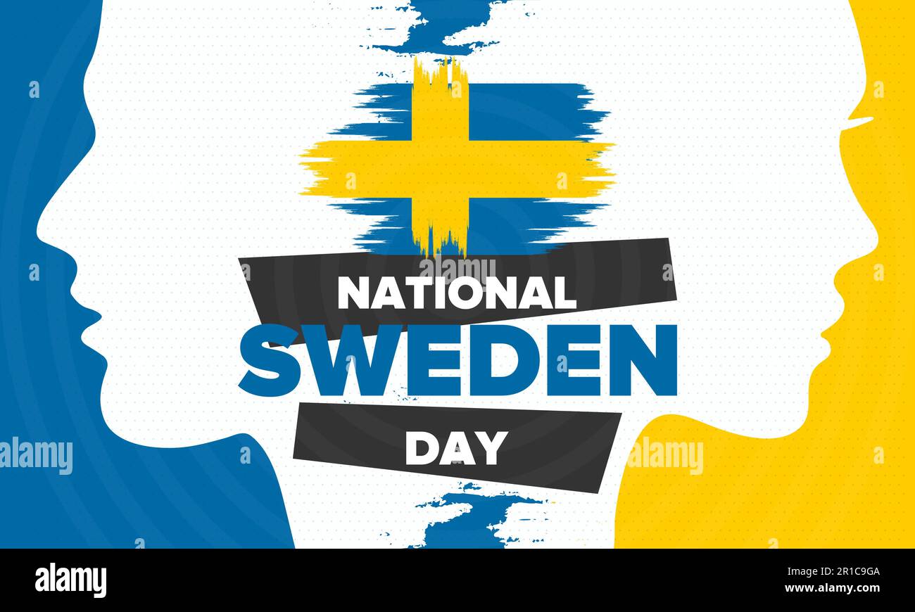 Sweden National Day. Celebrated on June 6 in Sweden. Happy national ...