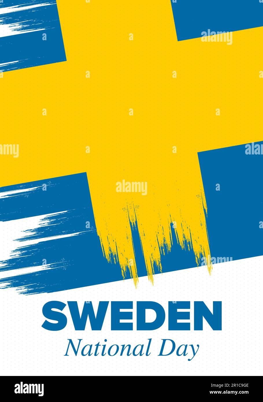 Sweden National Day. Celebrated on June 6 in Sweden. Happy national ...