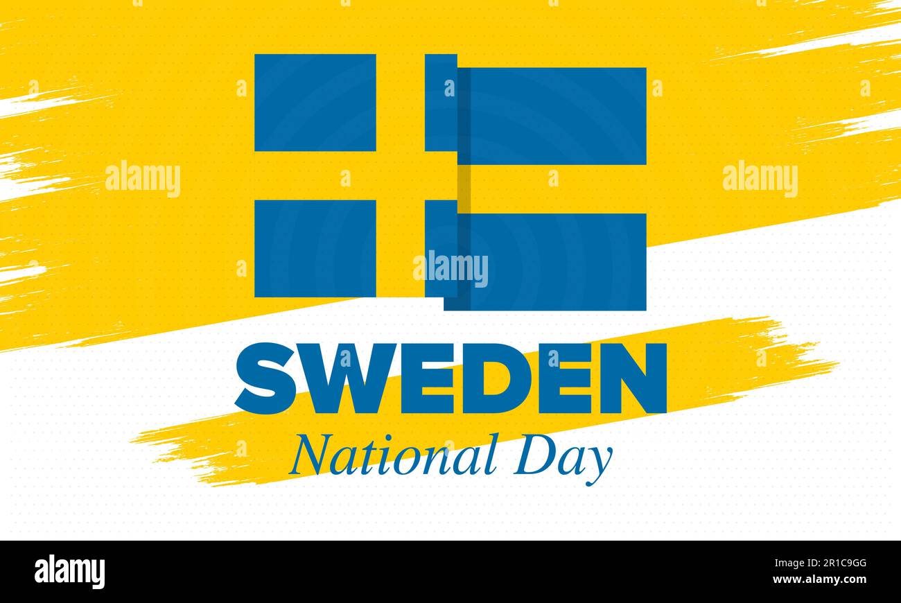 Sweden National Day. Celebrated on June 6 in Sweden. Happy national ...