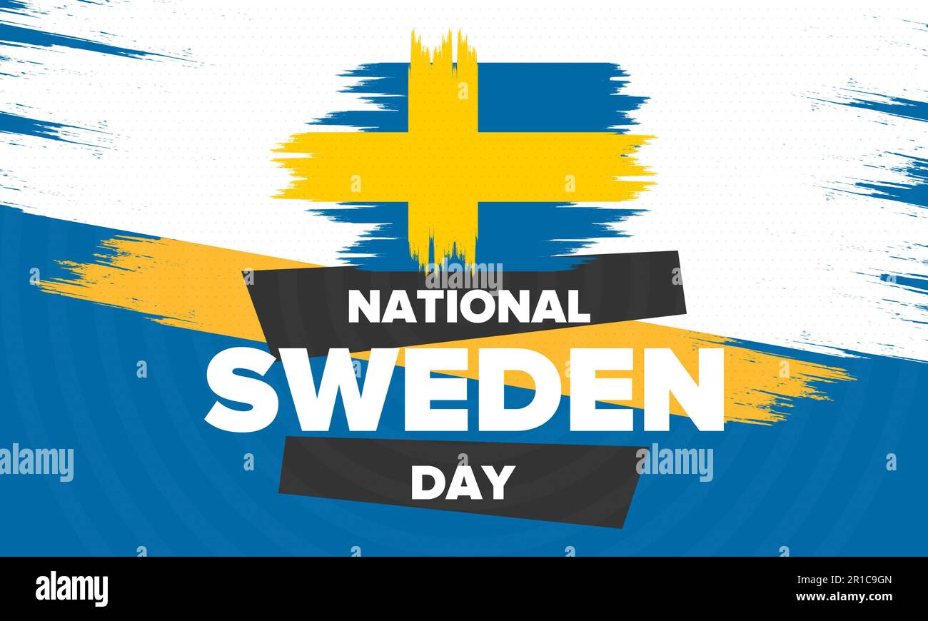 Sweden National Day. Celebrated on June 6 in Sweden. Happy national ...