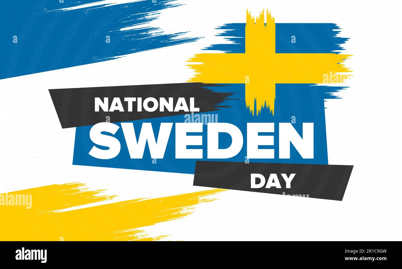 Sweden National Day. Celebrated on June 6 in Sweden. Happy national ...