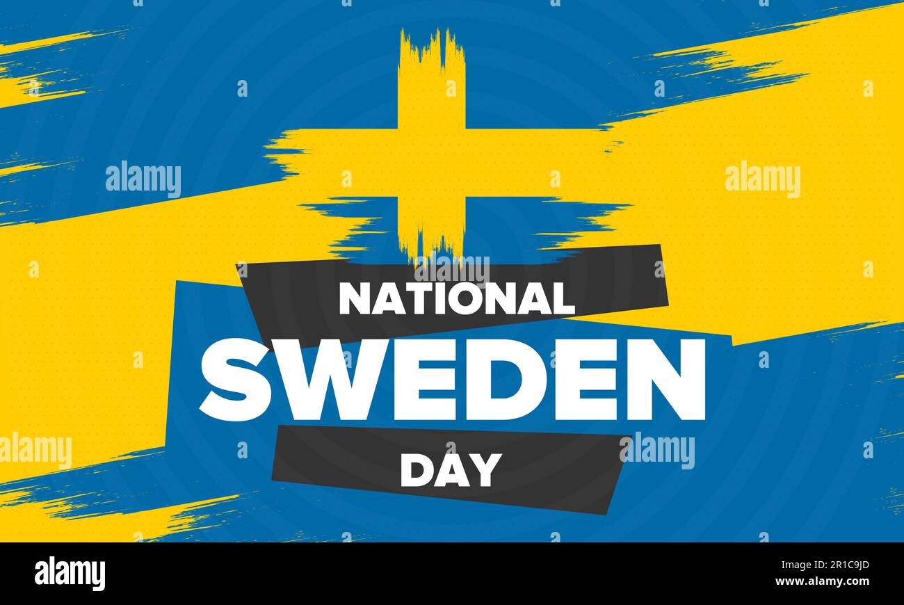 Sweden National Day. Celebrated on June 6 in Sweden. Happy national ...