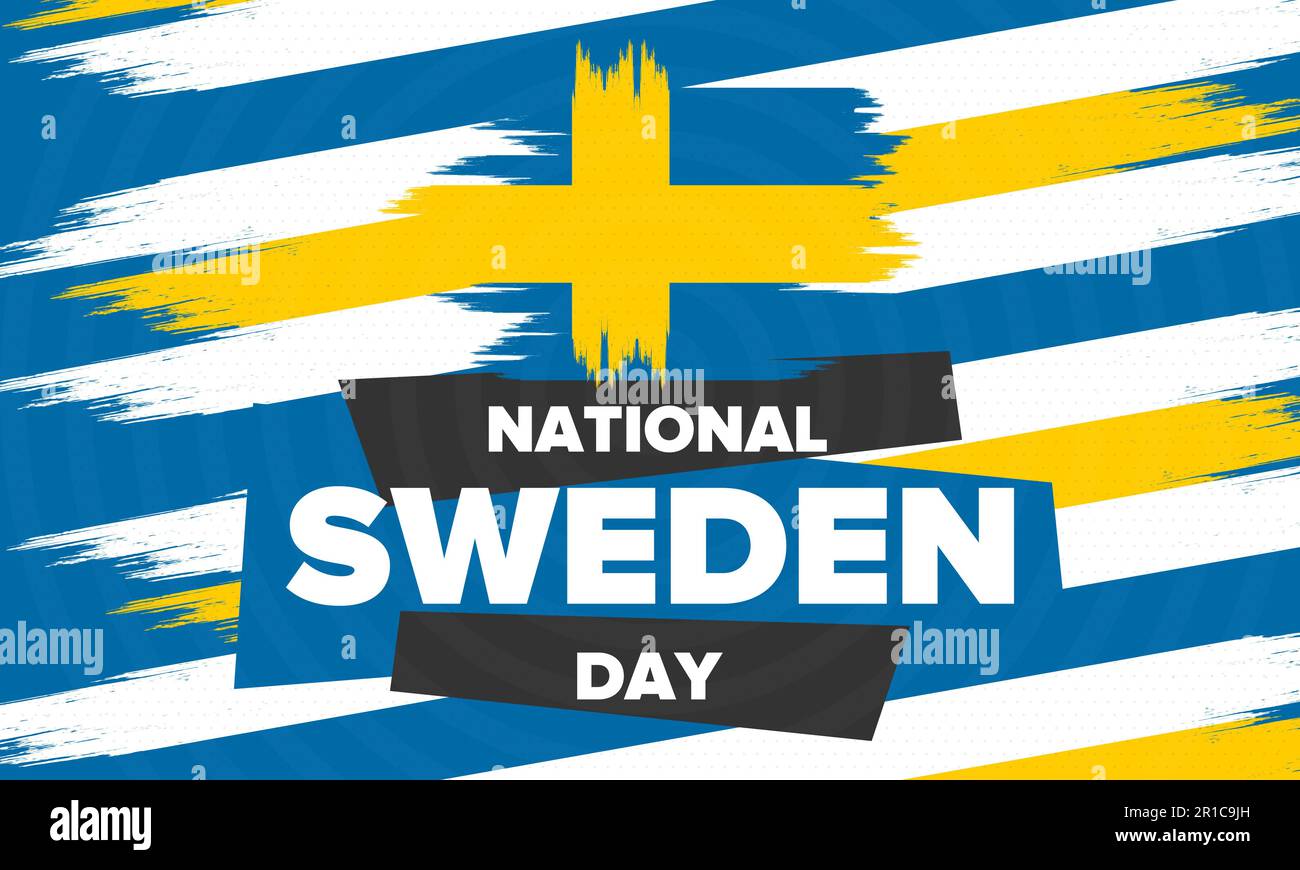 Sweden National Day. Celebrated on June 6 in Sweden. Happy national ...