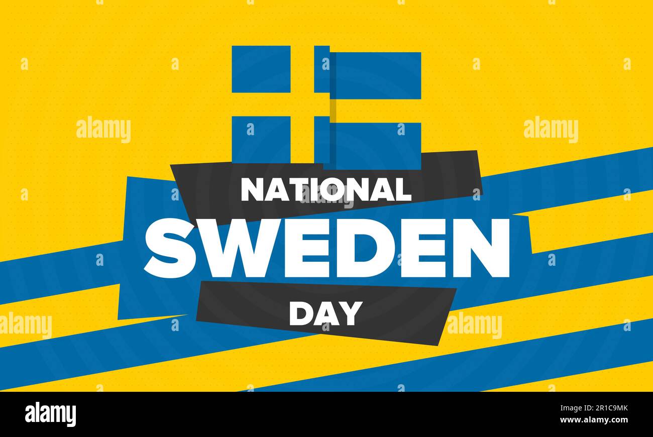 Sweden National Day. Celebrated on June 6 in Sweden. Happy national ...