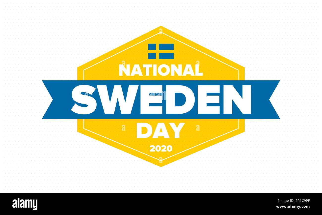 Sweden National Day. Celebrated on June 6 in Sweden. Happy national ...