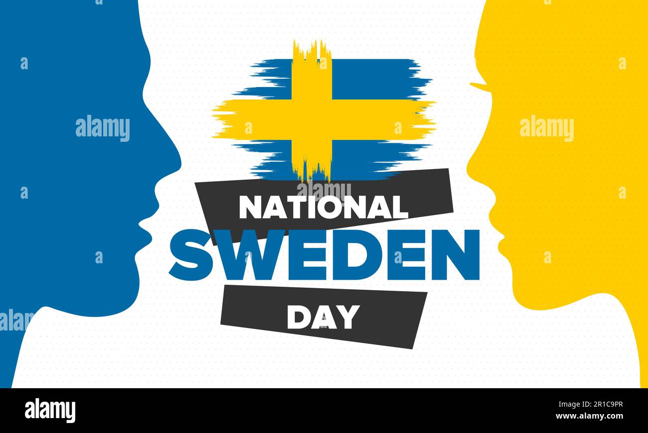 Sweden National Day. Celebrated on June 6 in Sweden. Happy national ...