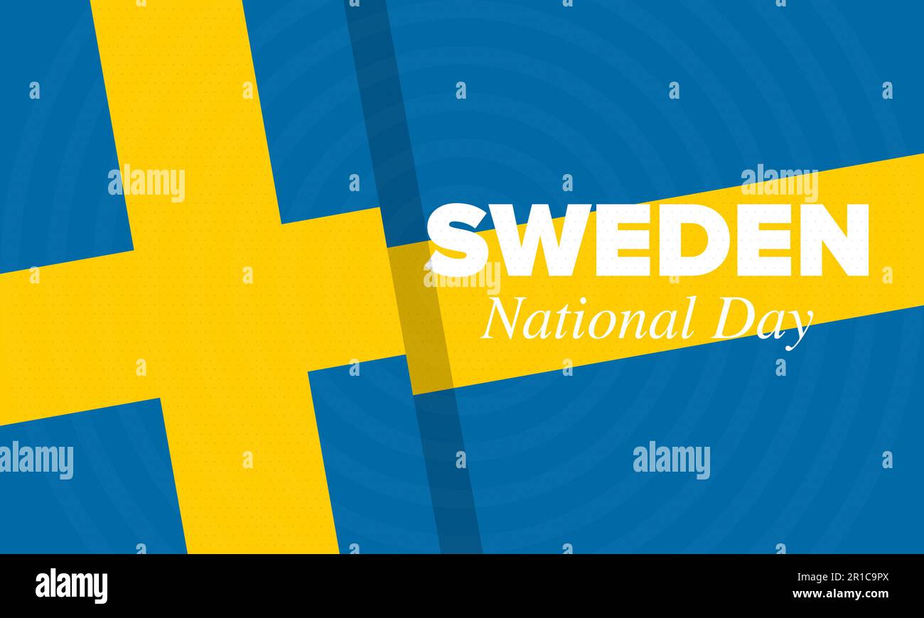 Sweden National Day. Celebrated on June 6 in Sweden. Happy national ...
