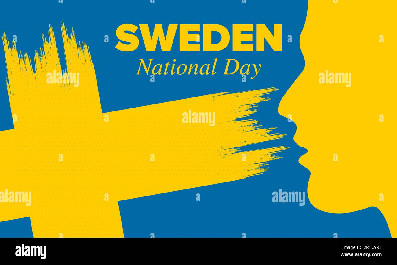 Sweden National Day. Celebrated on June 6 in Sweden. Happy national ...