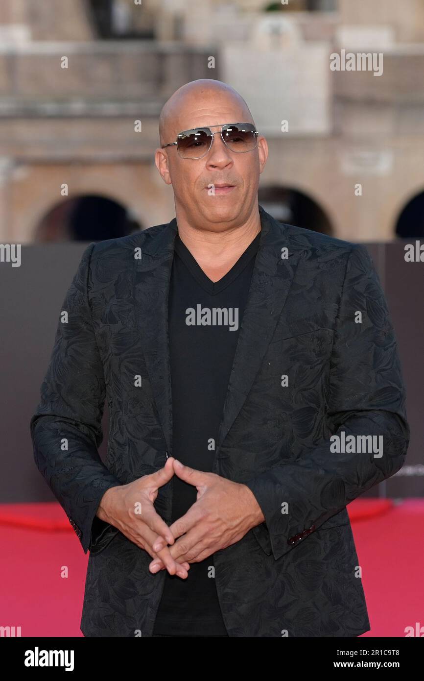 Rome, Italy. 12th May, 2023. Vin Diesel attends at the red carpet of ...
