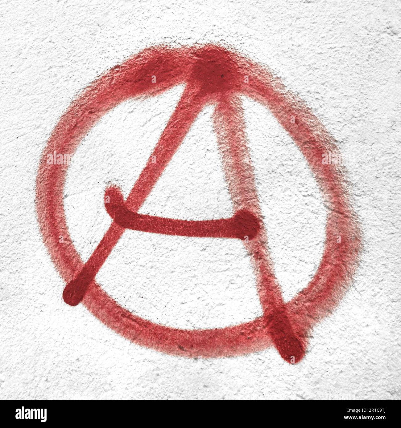 Anarchy symbol on wall. Ideal for textures, backgrounds and concepts ...