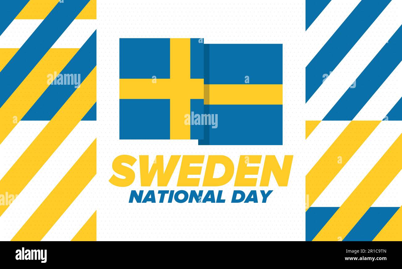 Sweden National Day. Celebrated on June 6 in Sweden. Happy national ...