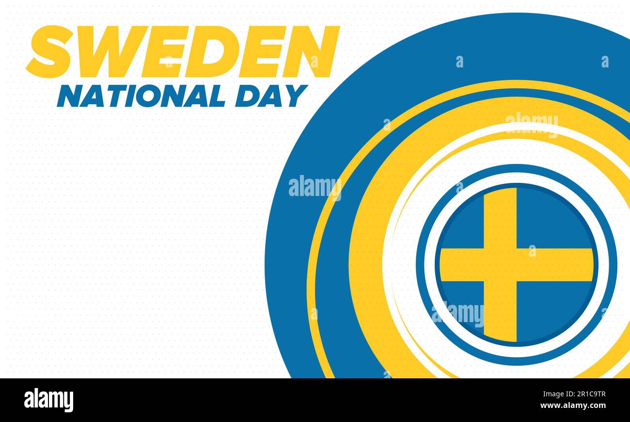 Sweden National Day. Celebrated on June 6 in Sweden. Happy national ...