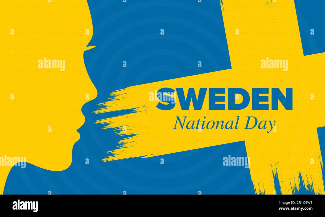 Sweden National Day. Celebrated on June 6 in Sweden. Happy national ...
