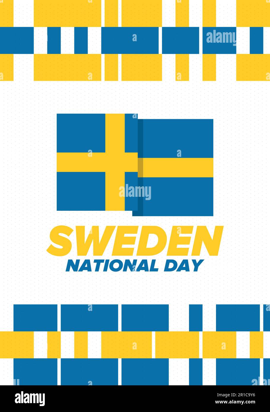 Sweden National Day. Celebrated on June 6 in Sweden. Happy national ...