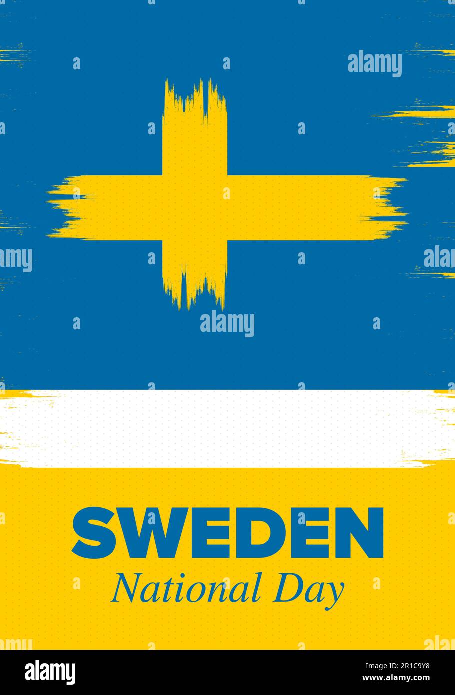 Sweden National Day. Celebrated on June 6 in Sweden. Happy national ...