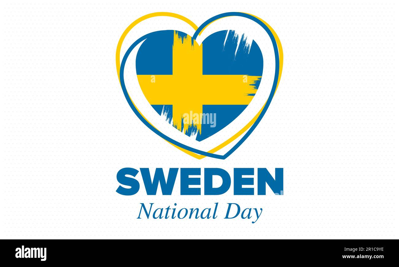 Sweden National Day. Celebrated on June 6 in Sweden. Happy national ...