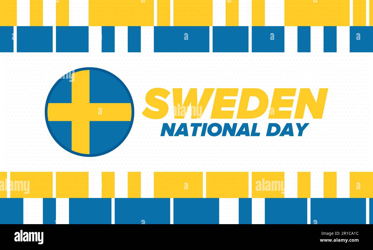 Sweden National Day. Celebrated on June 6 in Sweden. Happy national ...