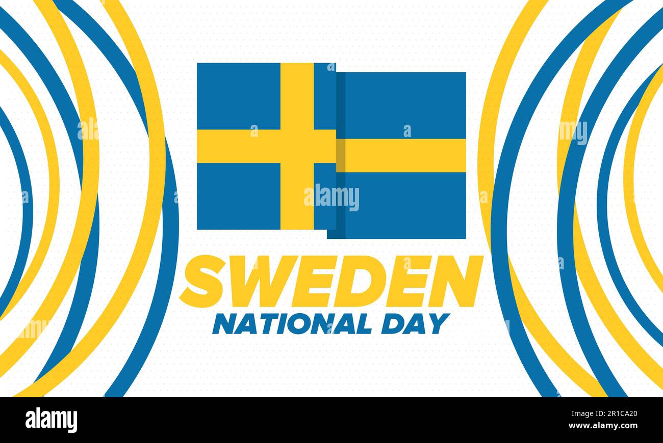 Sweden National Day. Celebrated on June 6 in Sweden. Happy national ...
