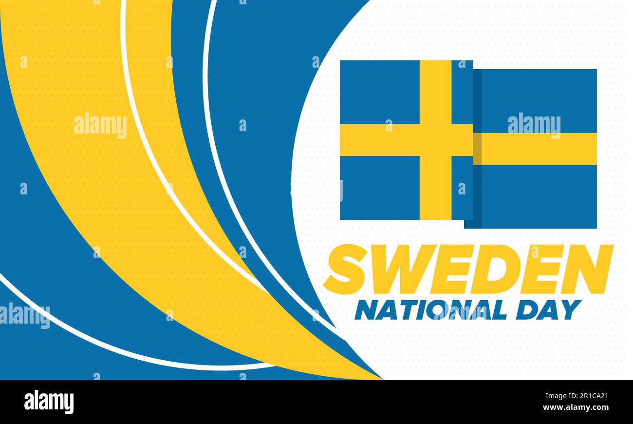 Sweden National Day. Celebrated on June 6 in Sweden. Happy national ...