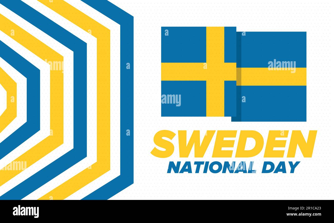 Sweden National Day. Celebrated on June 6 in Sweden. Happy national ...