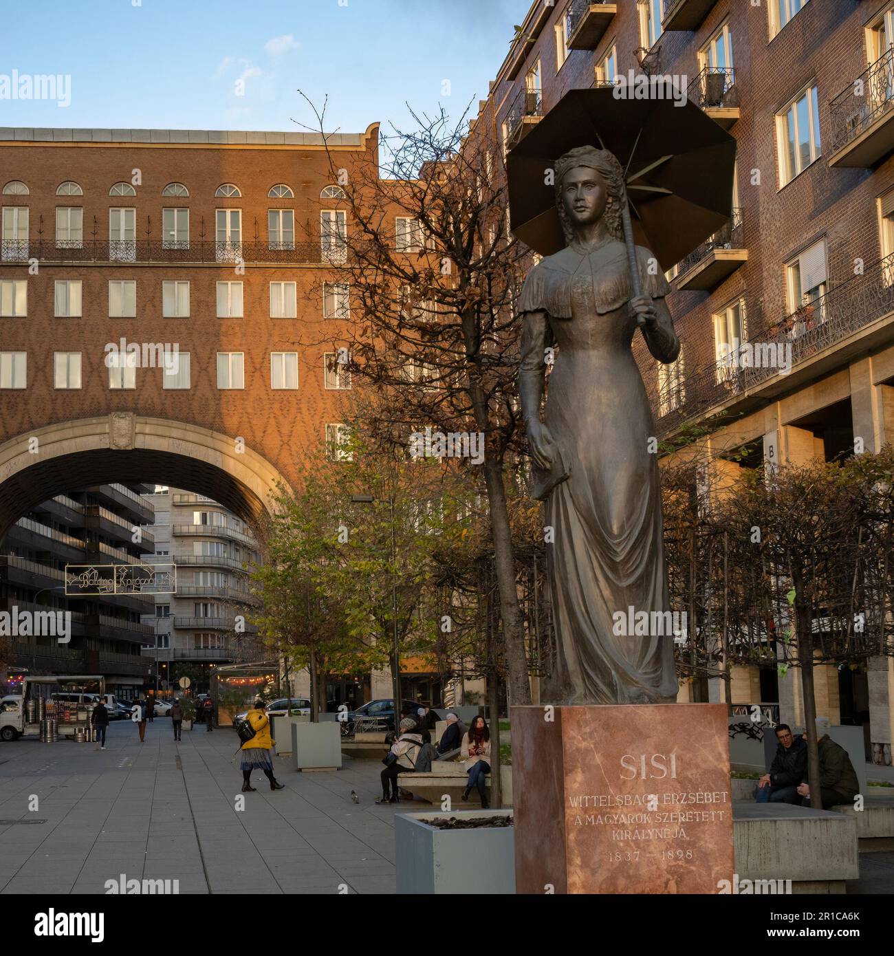 Budapest, Hungary - November 25th, 2022: A Memorial for hungarian queen ...